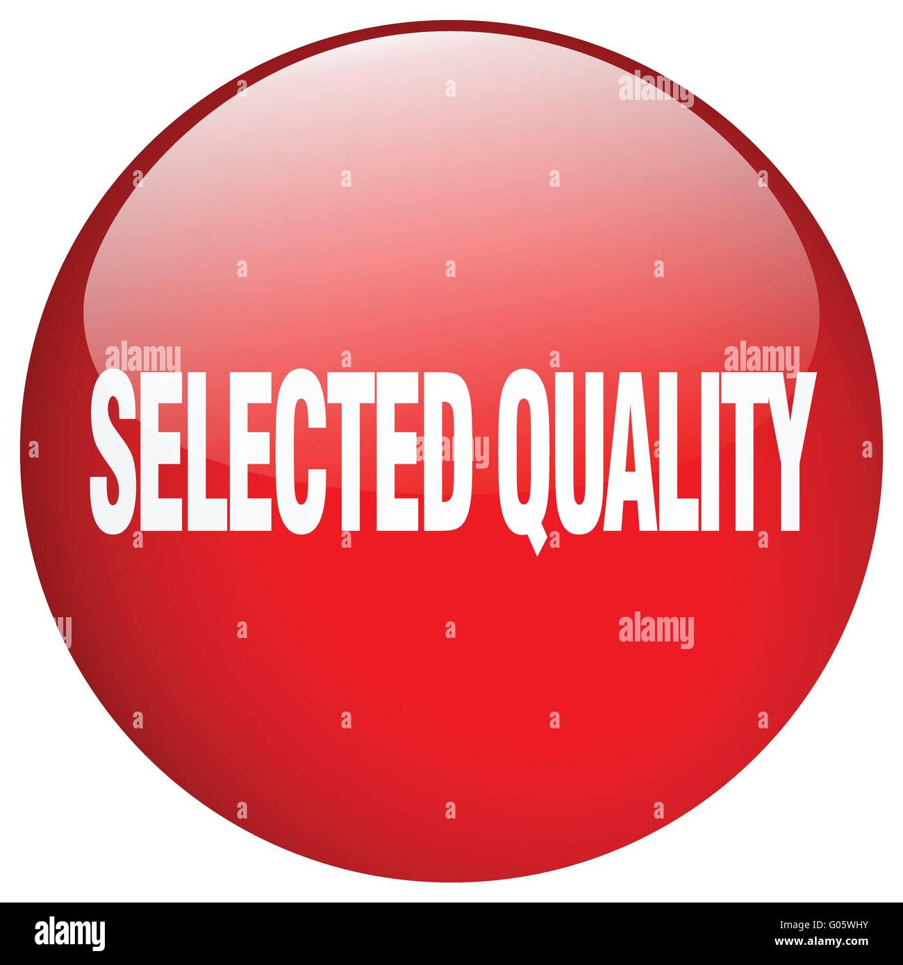 selected quality red round gel isolated push button Stock Vector Image ...