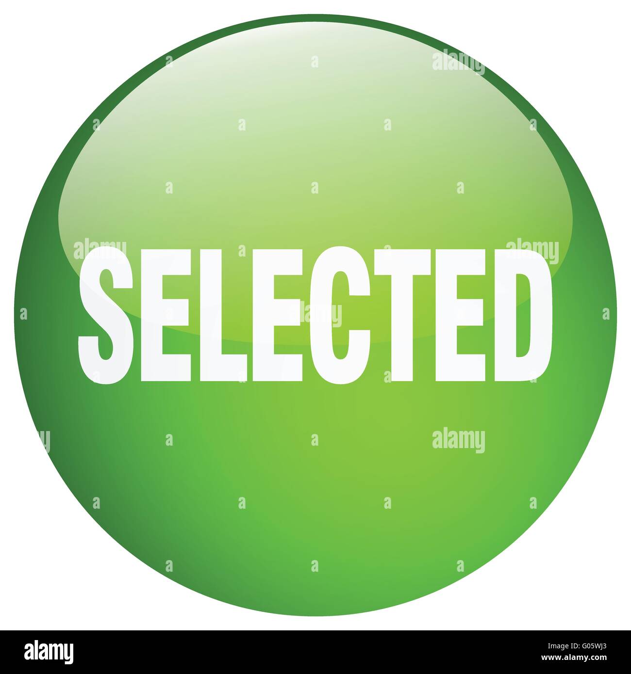 selected green round gel isolated push button Stock Vector Image & Art ...