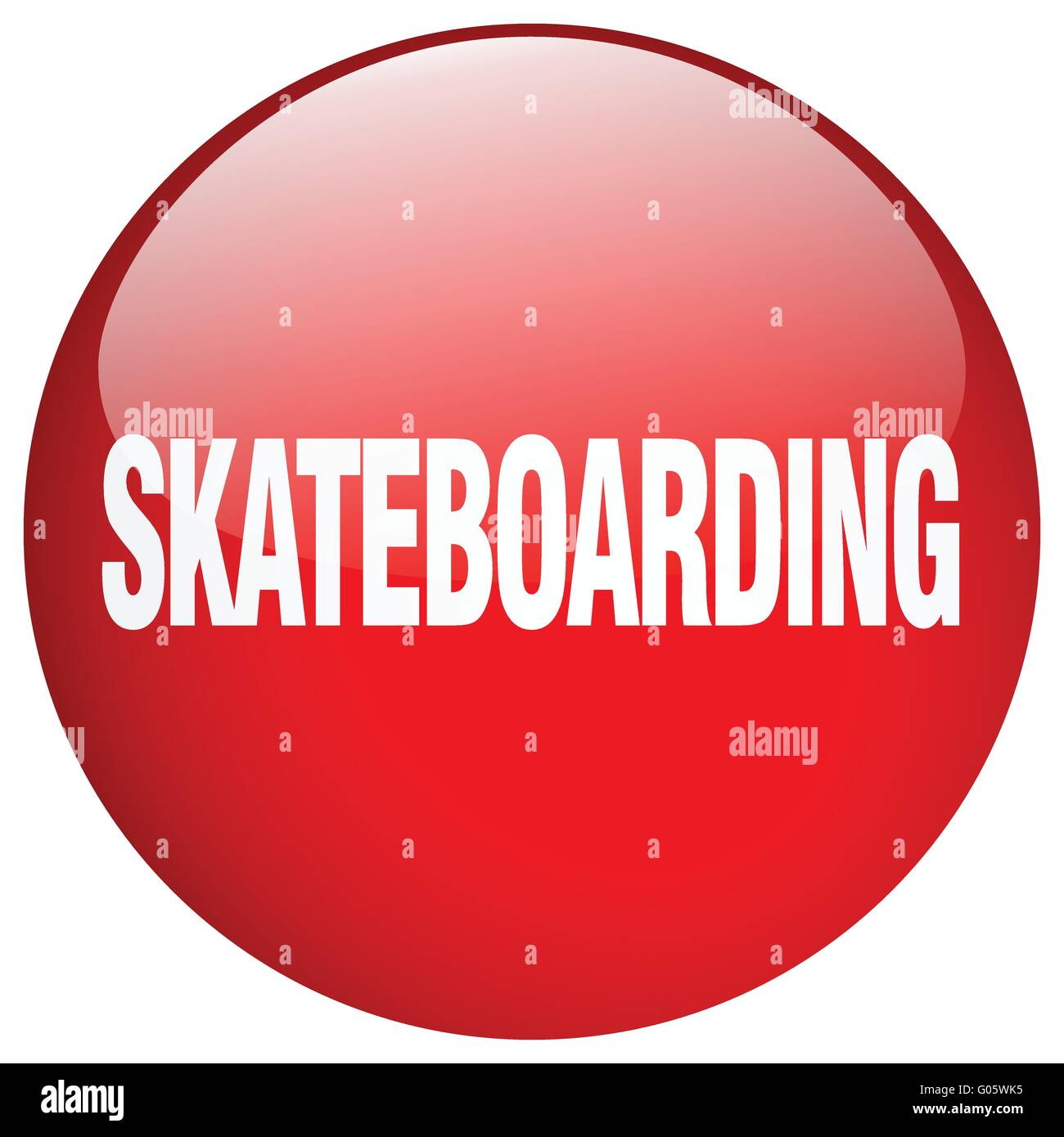 skateboarding red round gel isolated push button Stock Vector Image & Art - Alamy