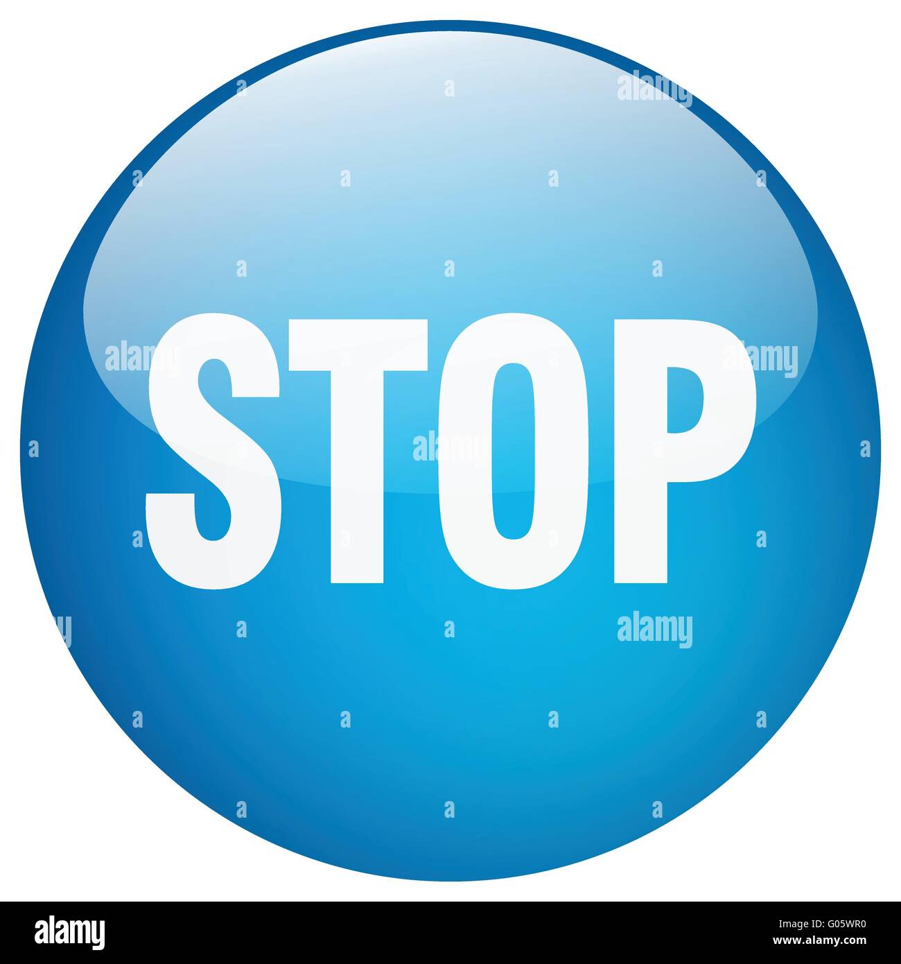 stop blue round gel isolated push button Stock Vector Image & Art - Alamy