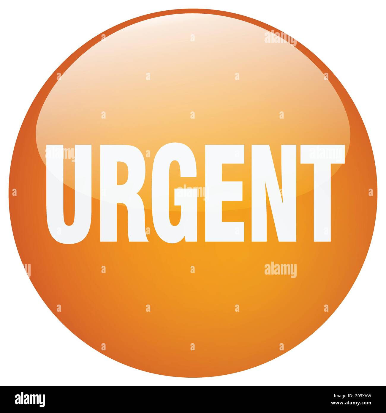 urgent orange round gel isolated push button Stock Vector Image & Art ...