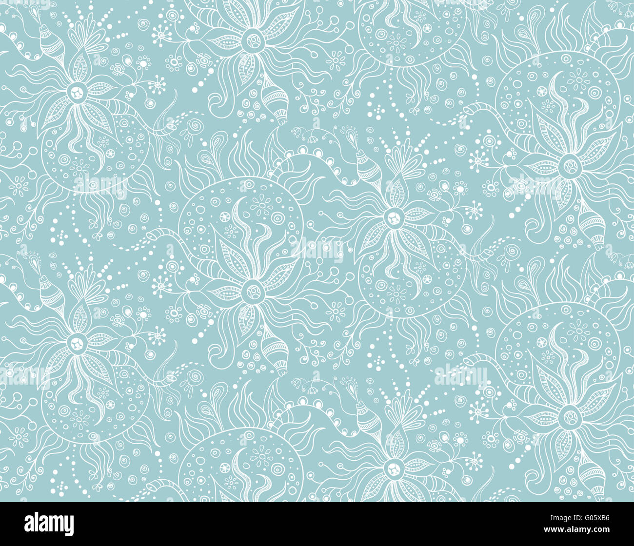 Seamless floral background Stock Photo - Alamy
