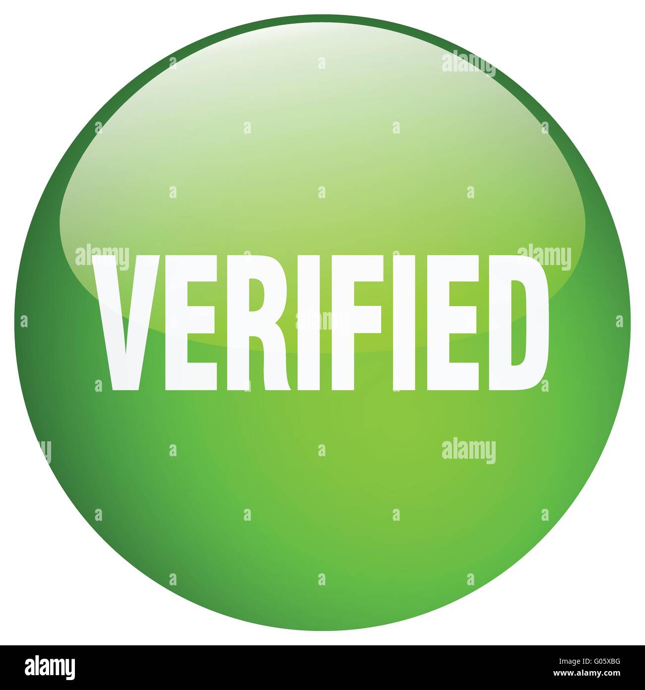 verified green round gel isolated push button Stock Vector Image & Art ...