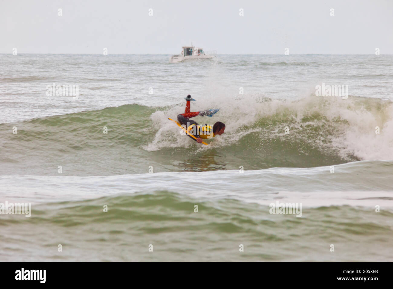Bodyboader on 2nd Championship Impoxibol, 2011 Stock Photo - Alamy