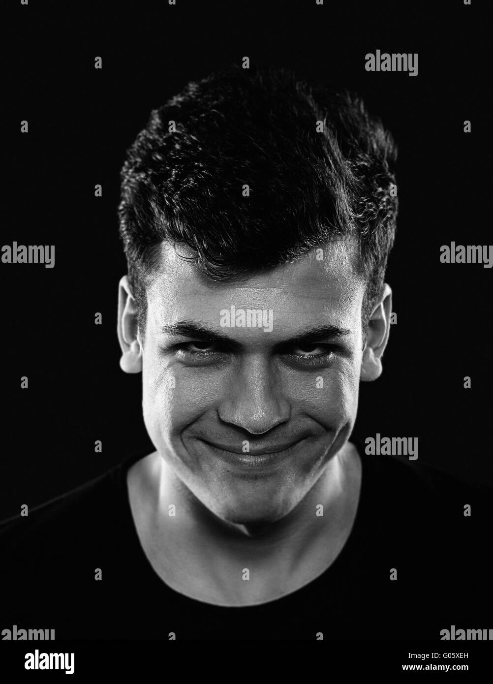 Evil look person Black and White Stock Photos & Images - Alamy