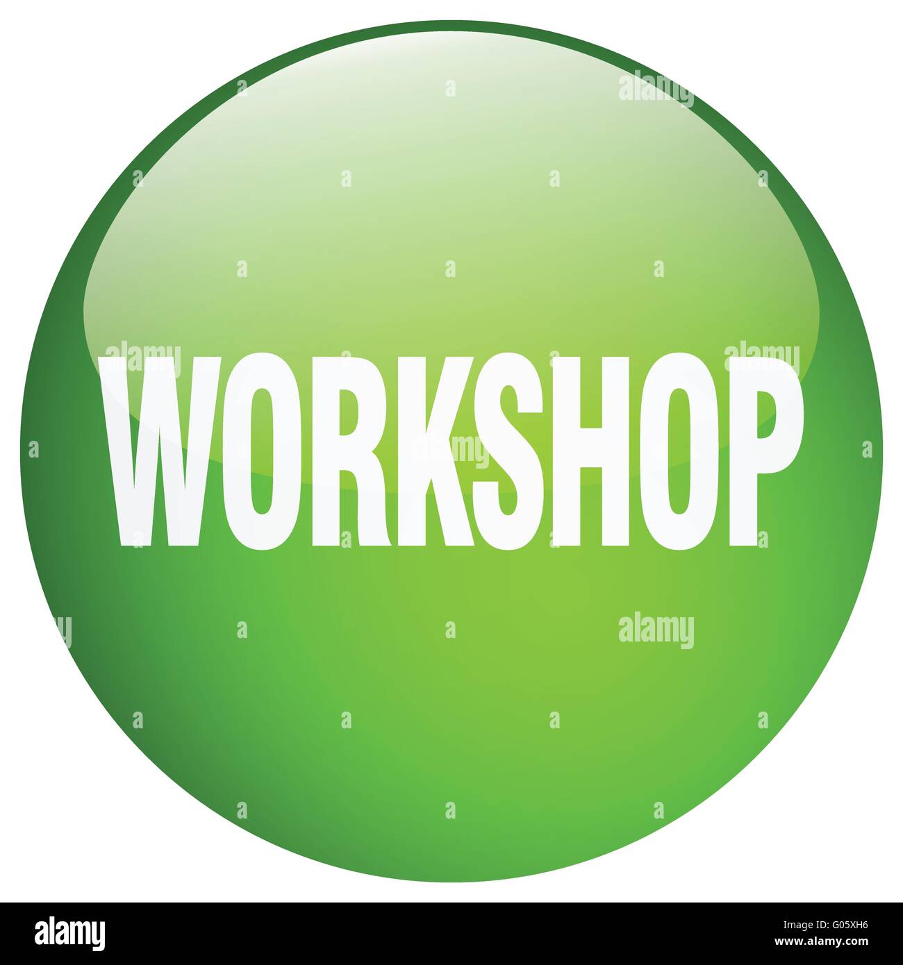 workshop green round gel isolated push button Stock Vector Image & Art ...
