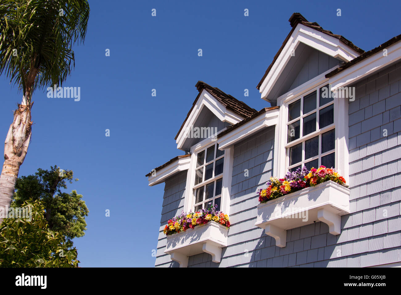 Windows of a house in southern California Stock Photo - Alamy