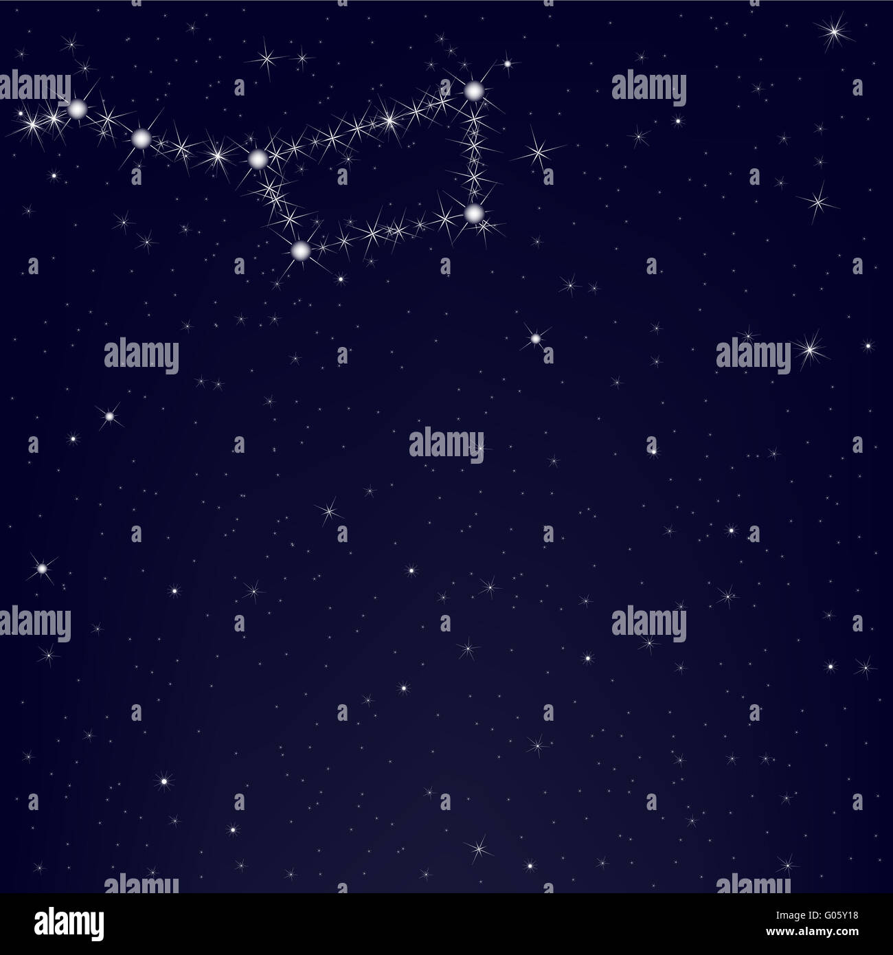 Ursa major constellation illustration hi-res stock photography and ...