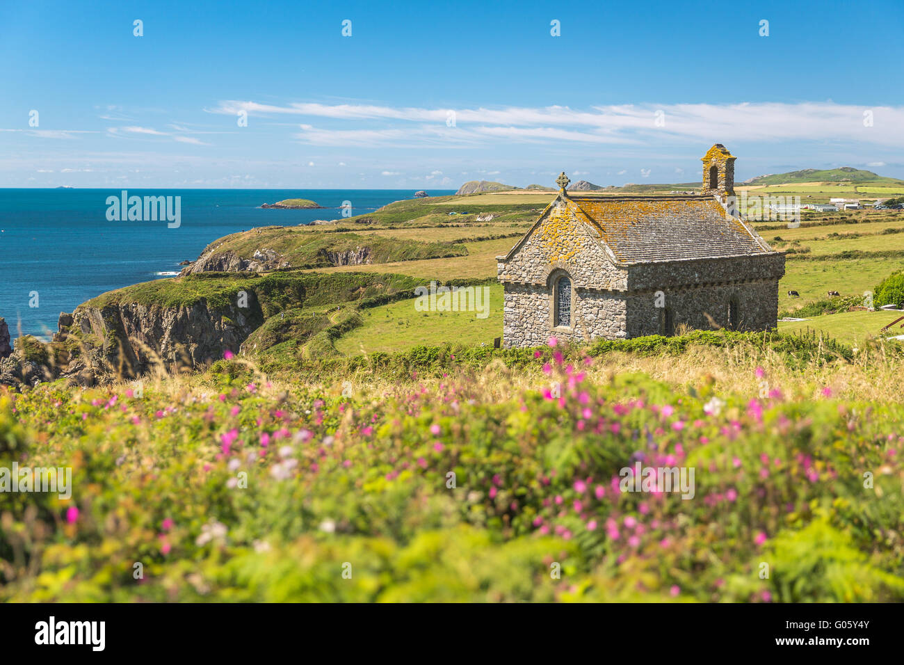 St. non's chapel wales hi-res stock photography and images - Alamy