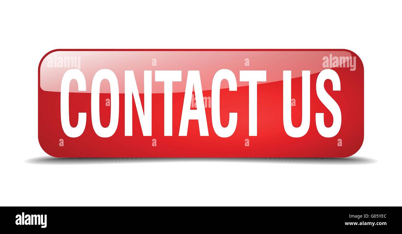 contact us red square 3d realistic isolated web button Stock Vector ...