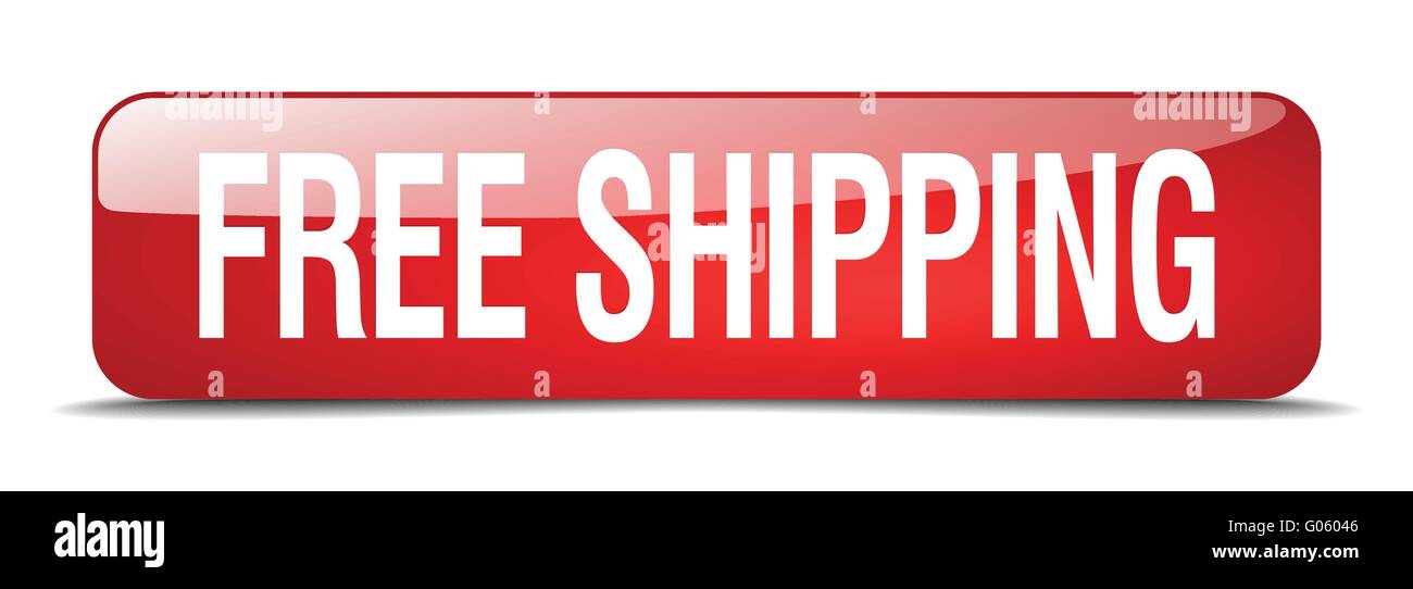 3d free shipping button Stock Vector Images - Alamy