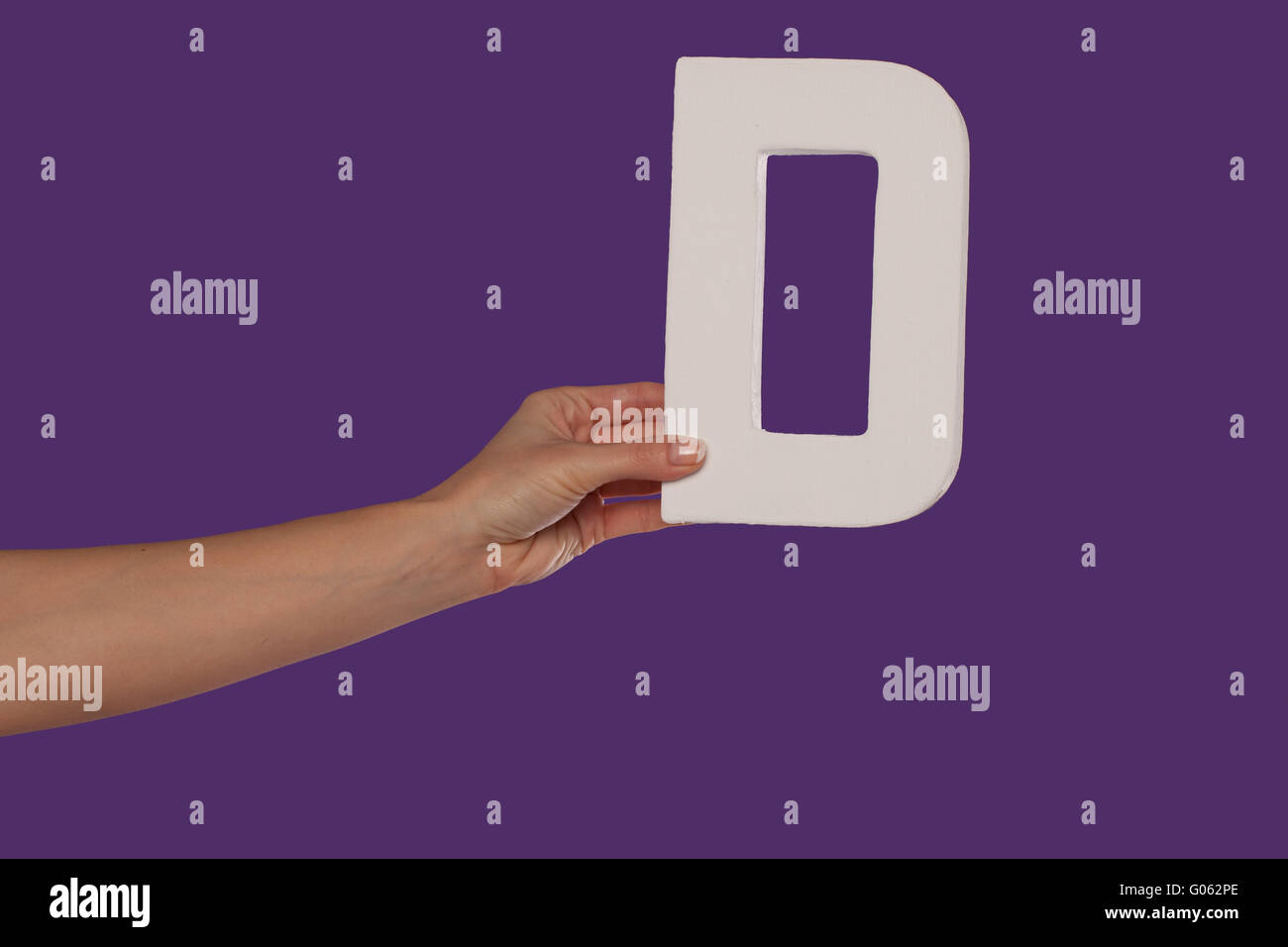 Hand sign language alphabet d hi-res stock photography and images - Alamy