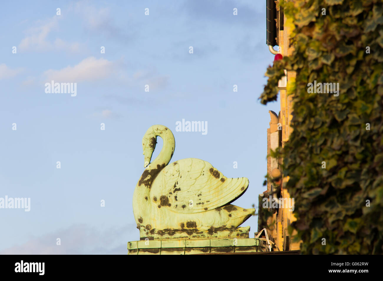 a old rusty swan sign Stock Photo - Alamy