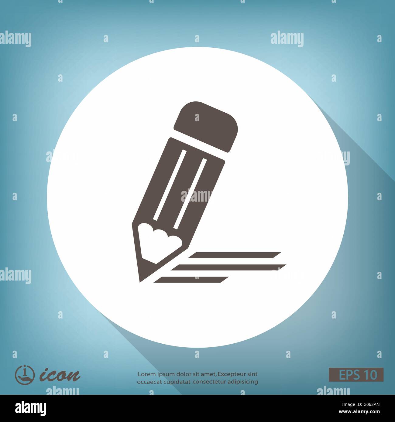 Pictograph of note. Vector concept illustration for design. Eps 10 ...