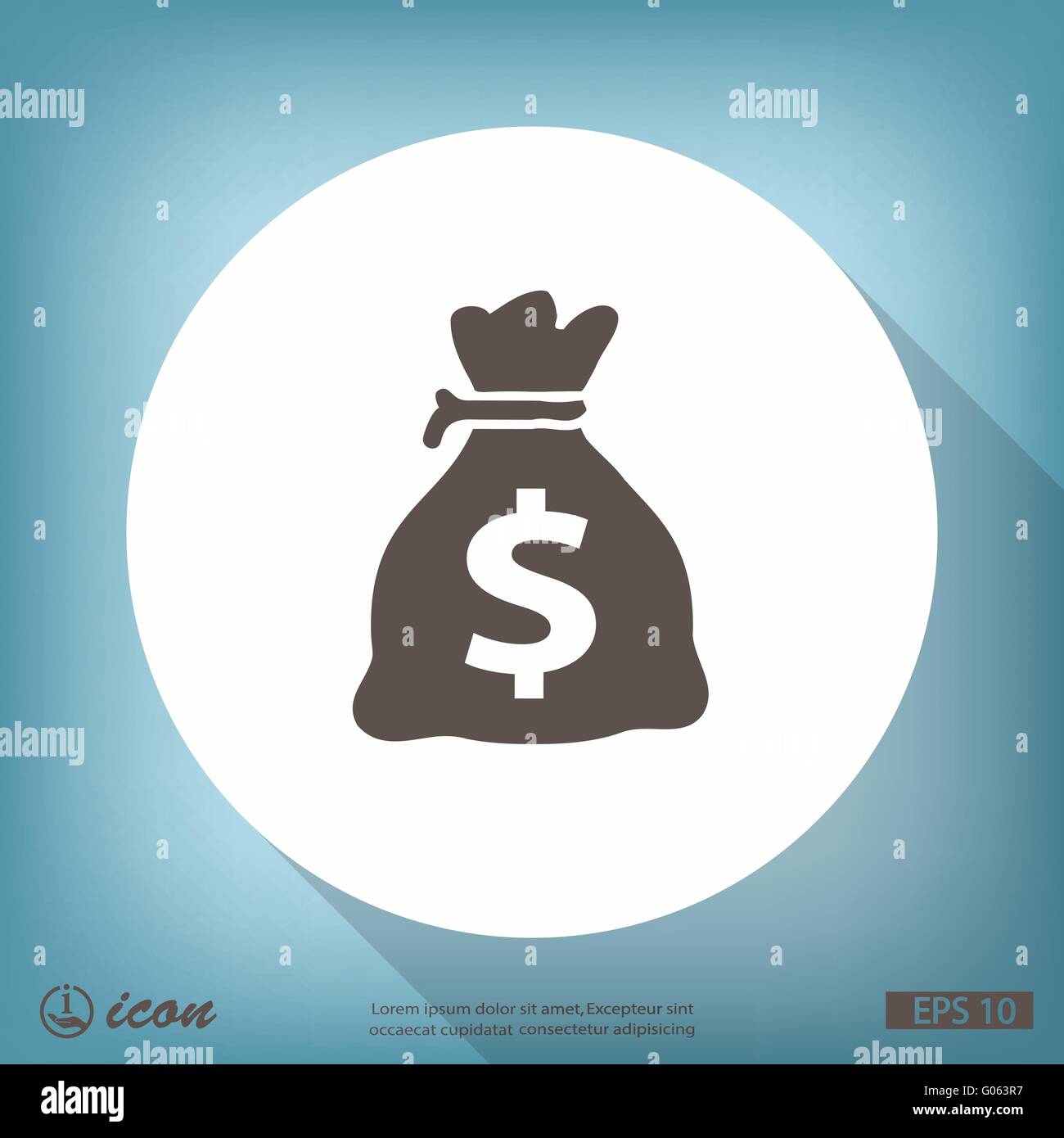 Pictograph of money. Vector concept illustration for design. Eps 10 ...