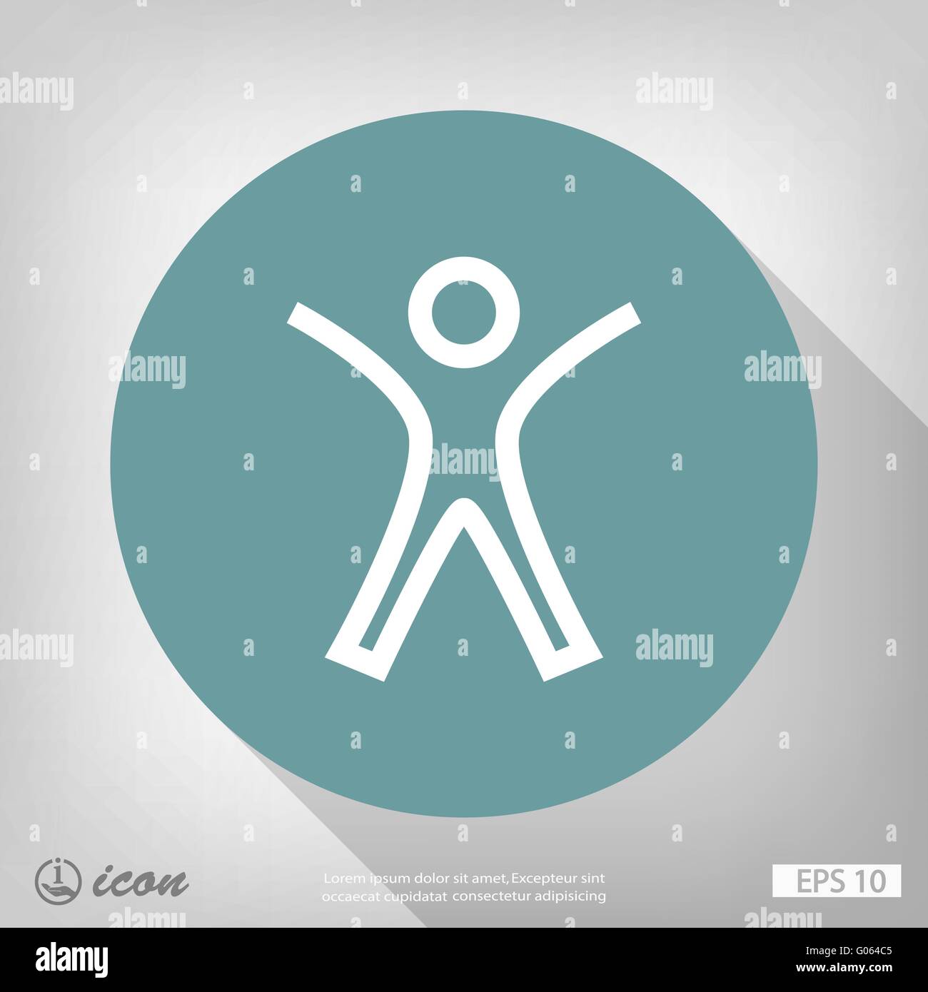 Pictograph of success people. Vector concept illustration for design ...