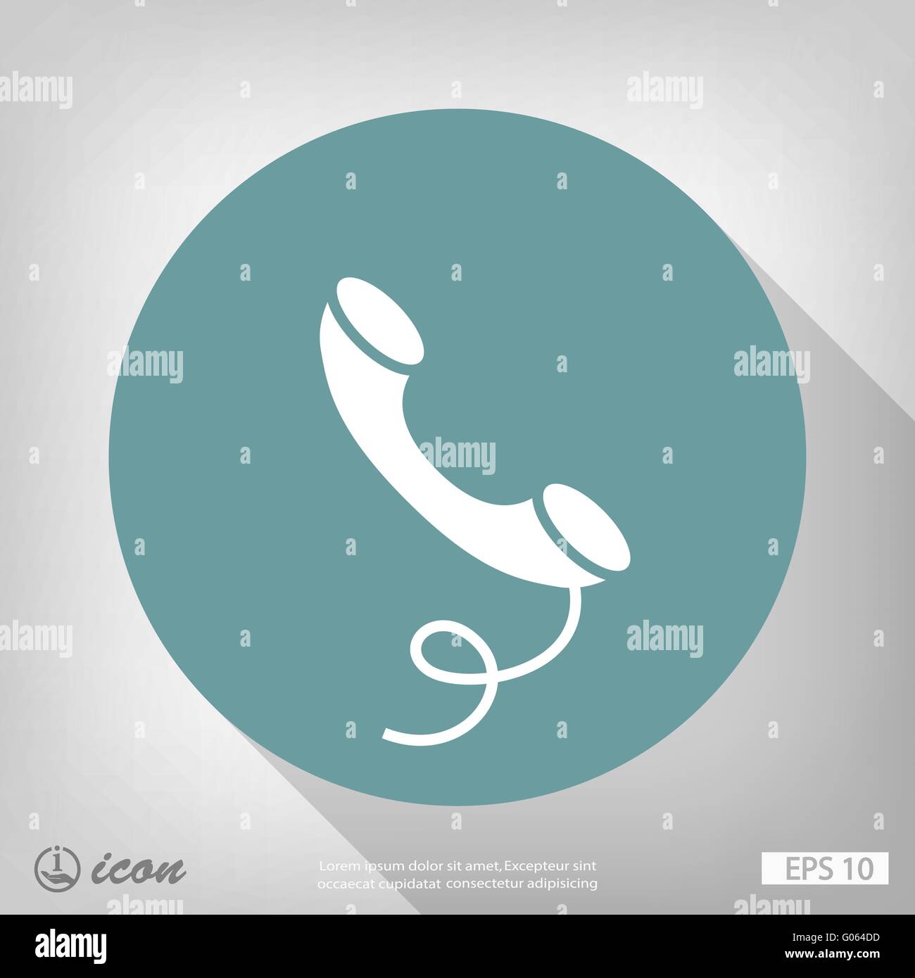 Pictograph of phone. Vector concept illustration for design. Eps 10 ...