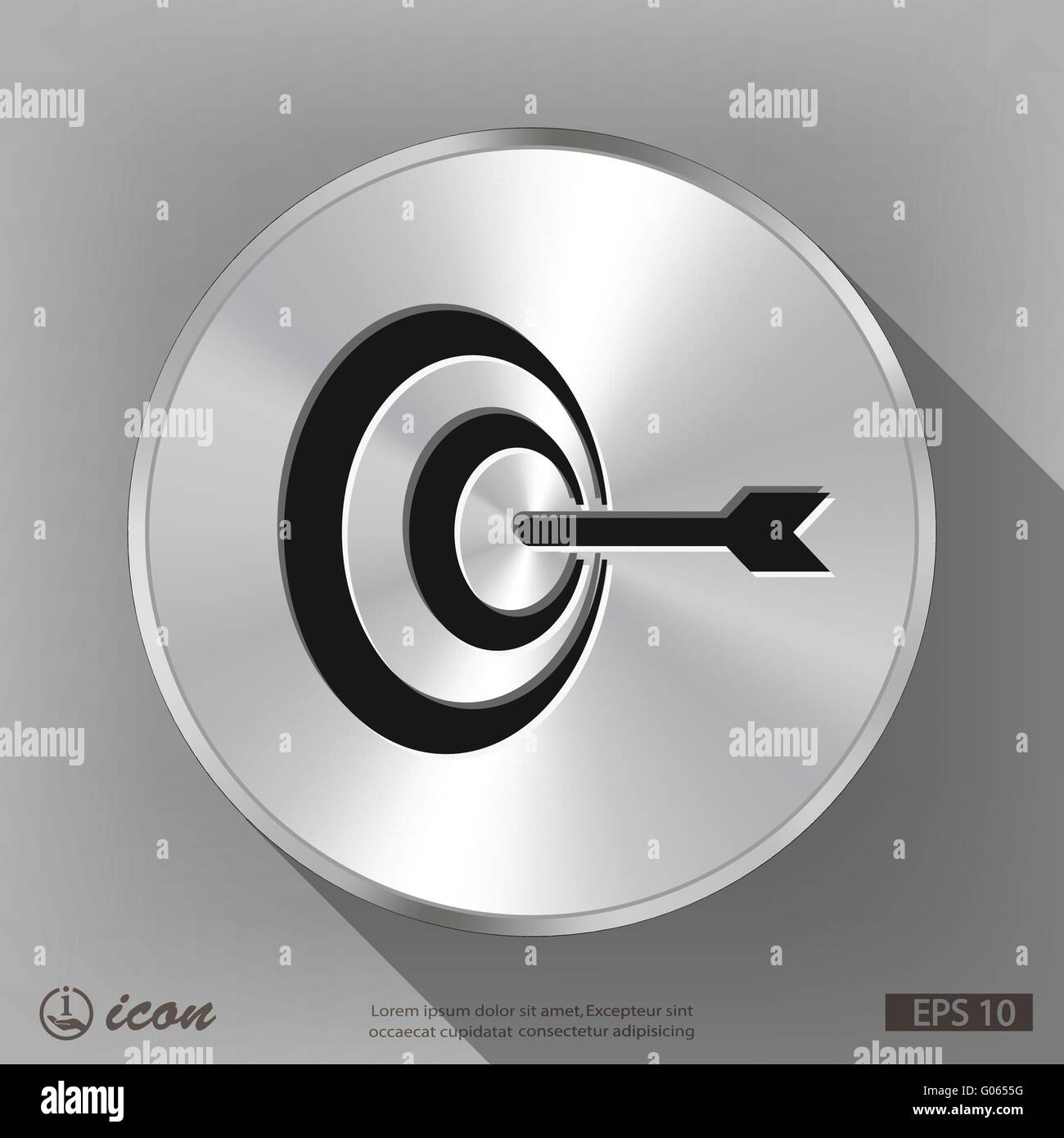 Pictograph of target. Vector concept illustration for design. Eps 10 ...