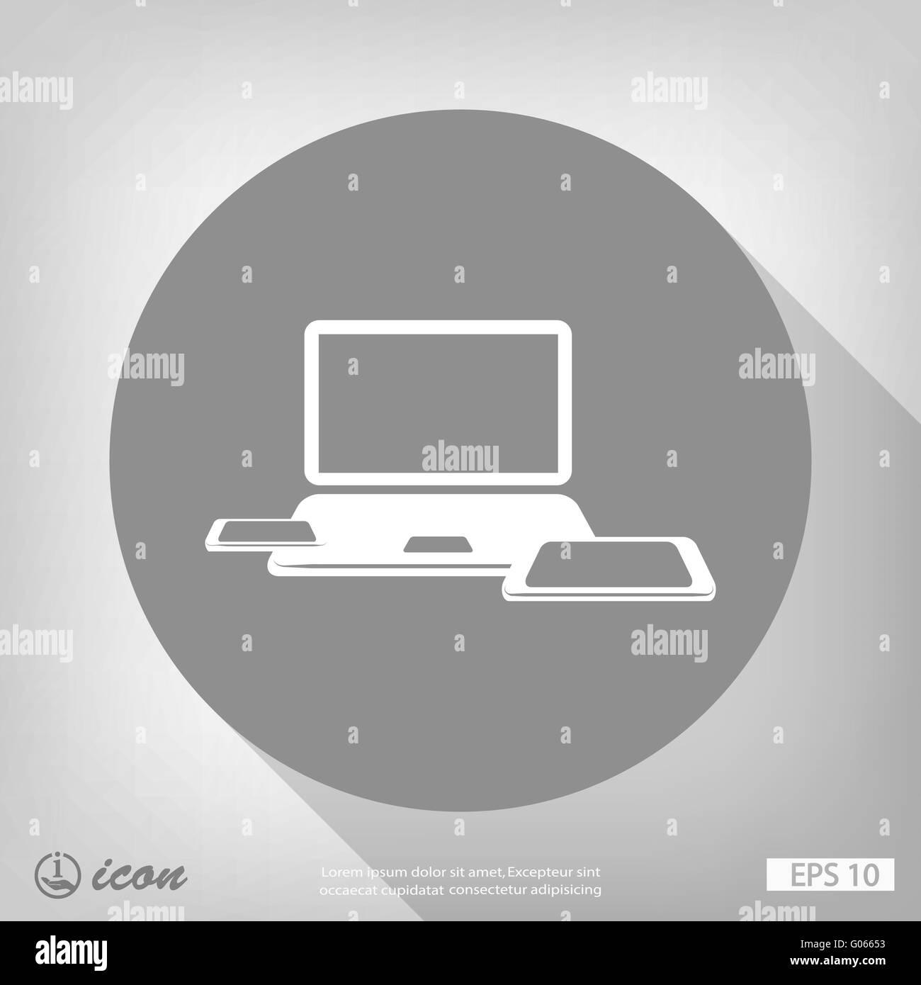 Pictograph of computer Stock Vector Image & Art - Alamy
