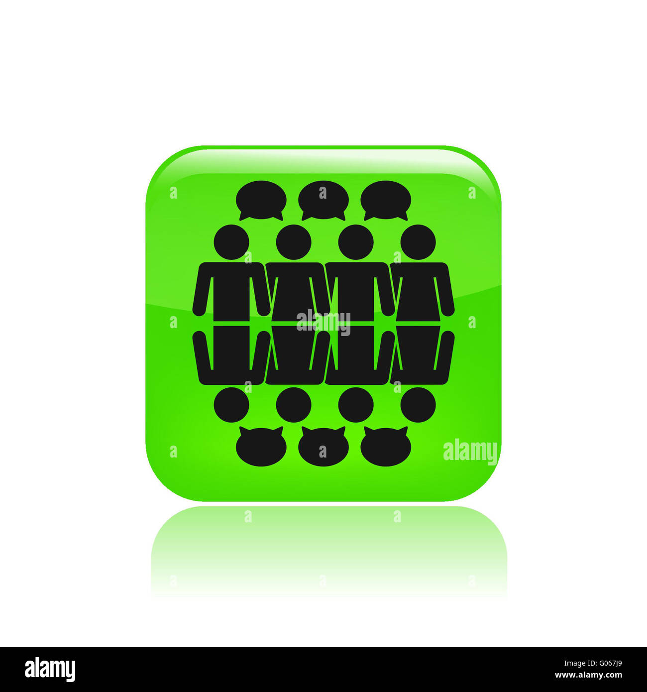 Vector illustration of single social network icon Stock Photo - Alamy