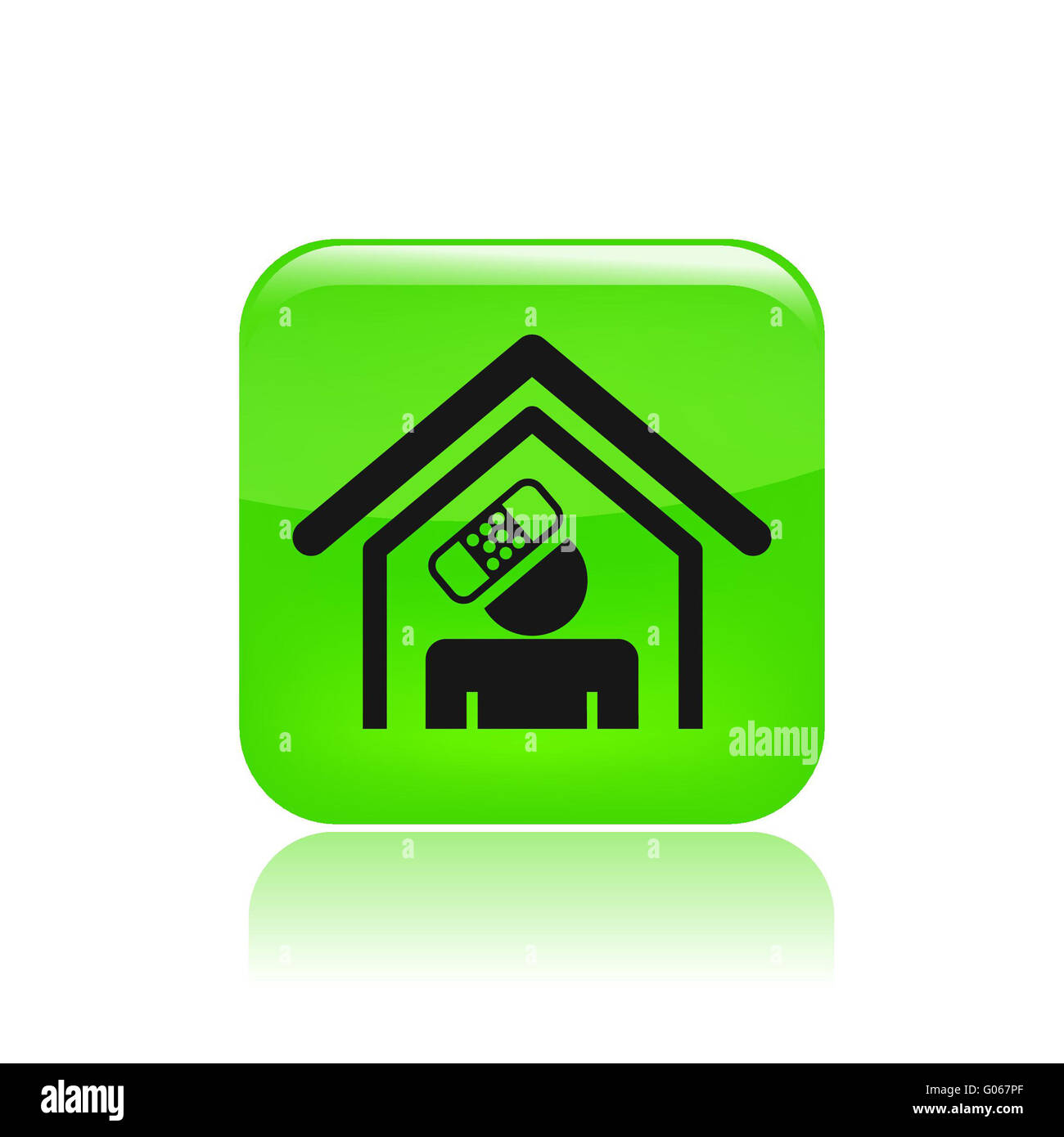 Vector illustration of single home accident icon Stock Photo - Alamy