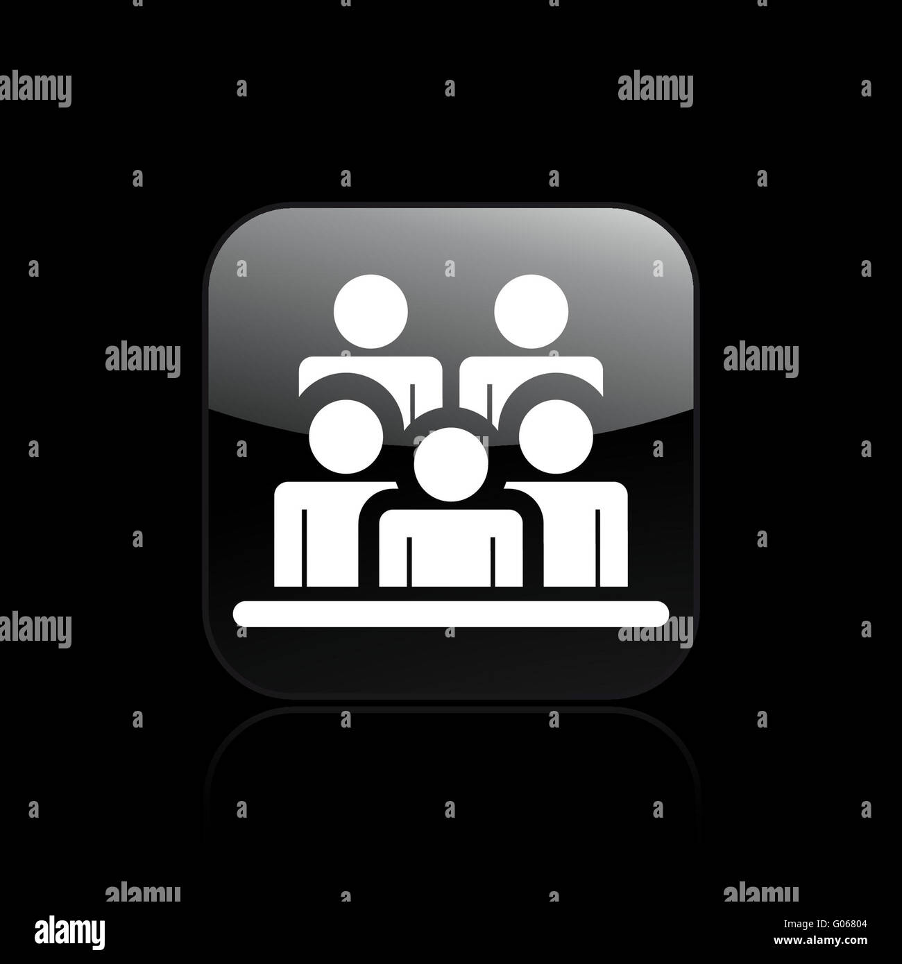 Vector illustration of isolated people group icon Stock Photo - Alamy
