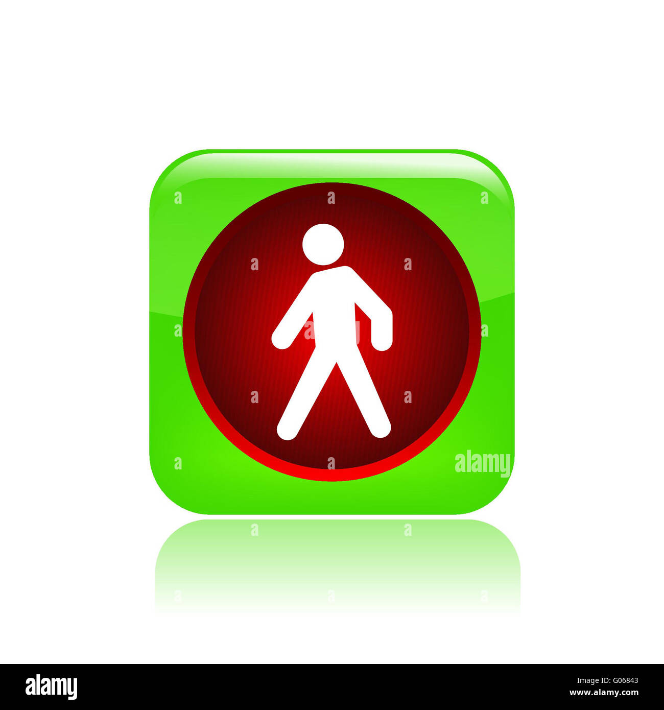 Vector illustration of single traffic light icon Stock Photo - Alamy