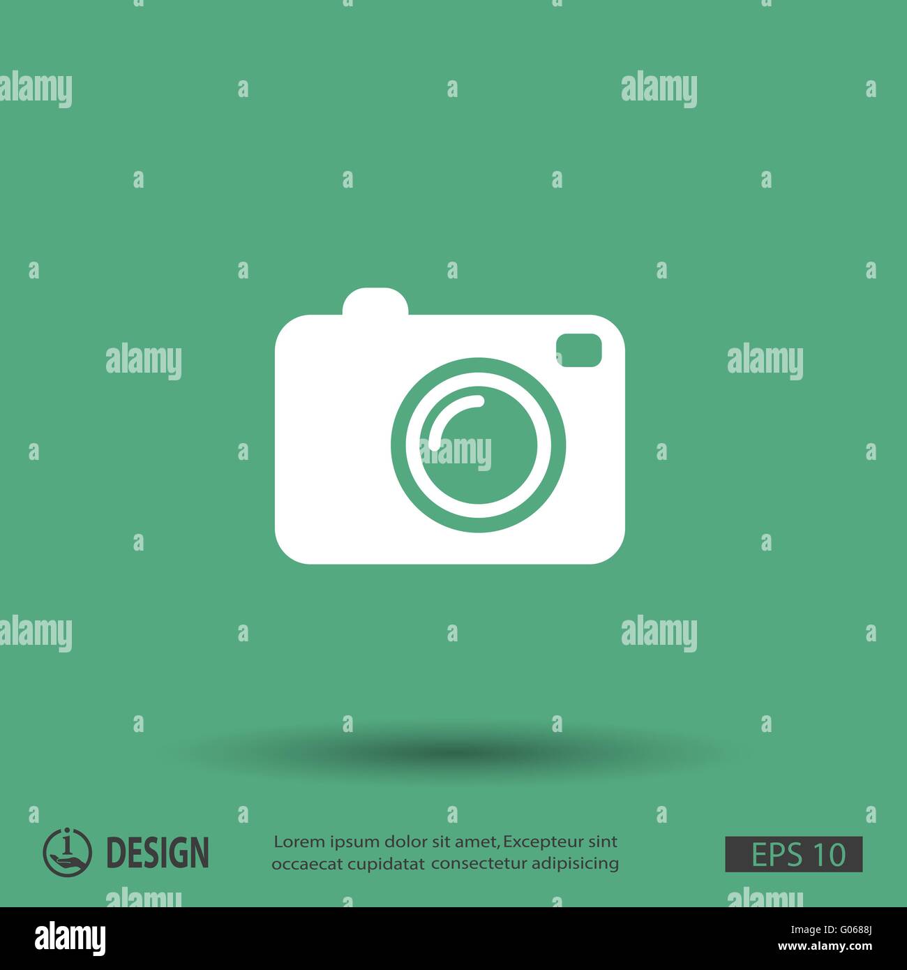 Pictograph of camera. Vector concept illustration for design. Eps 10 ...