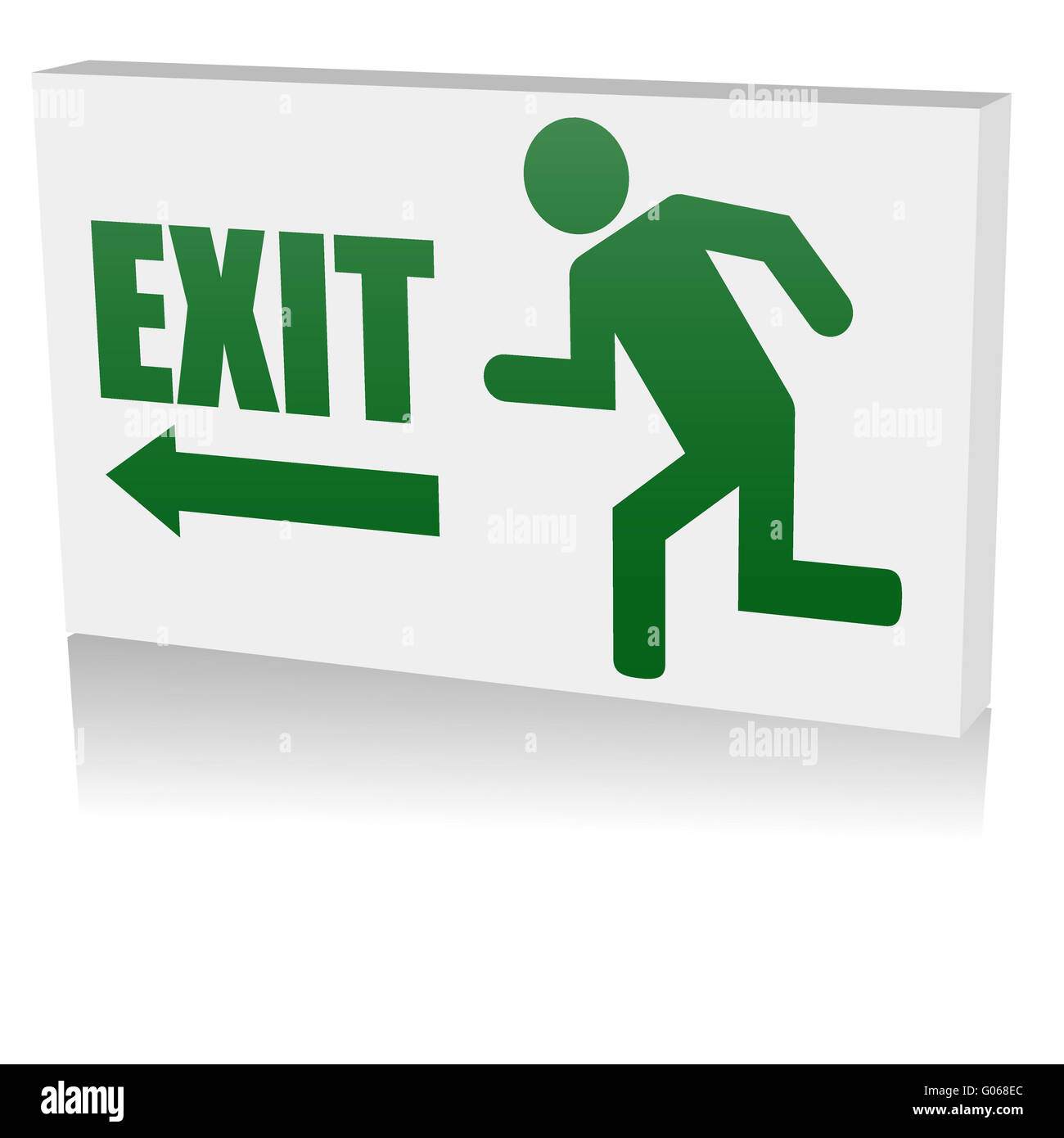Vector illustration of single security exit icon Stock Photo - Alamy