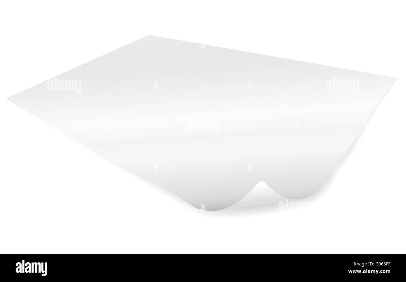 Vector illustration of single isolated paper icon Stock Photo - Alamy