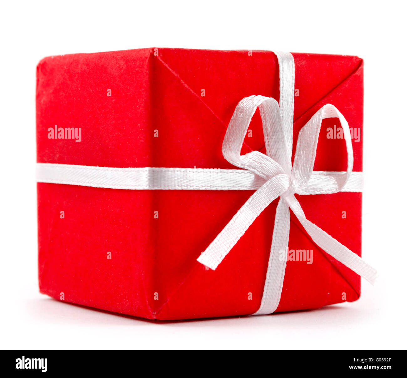 Silver shape gift box Cut Out Stock Images & Pictures - Alamy