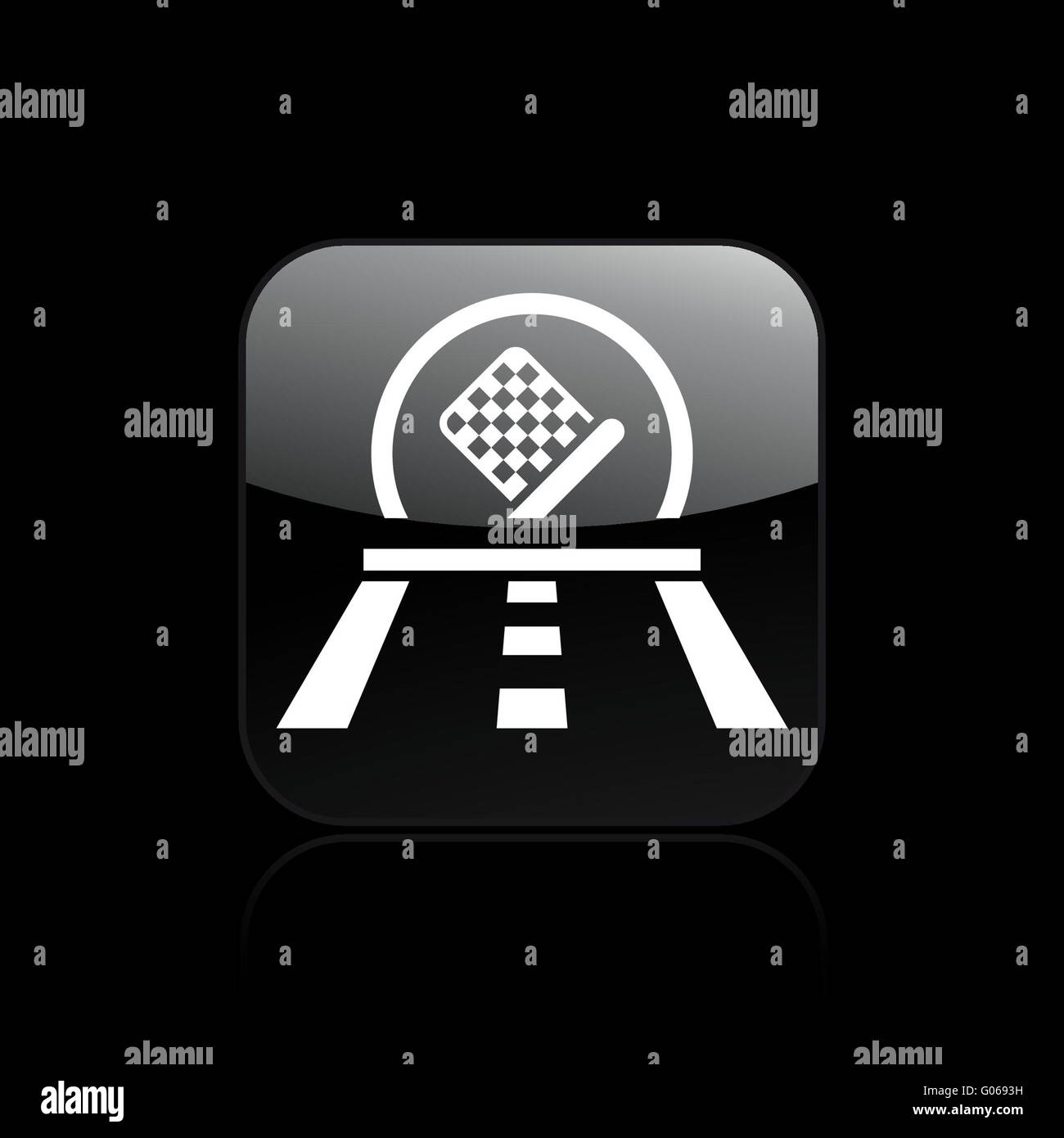 Vector illustration of isolated car race icon Stock Photo - Alamy