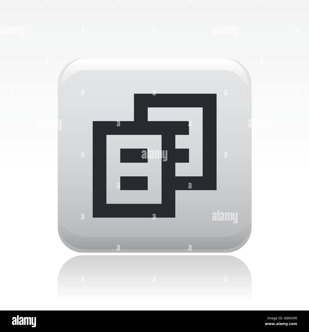 Vector illustration of single pixel copy icon Stock Photo - Alamy