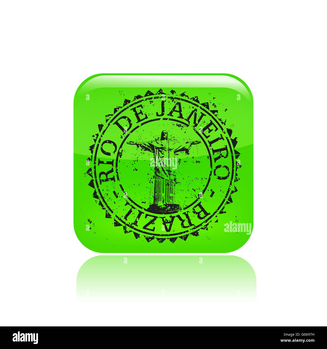 Vector illustration of isolated Rio de Janeiro icon Stock Photo - Alamy