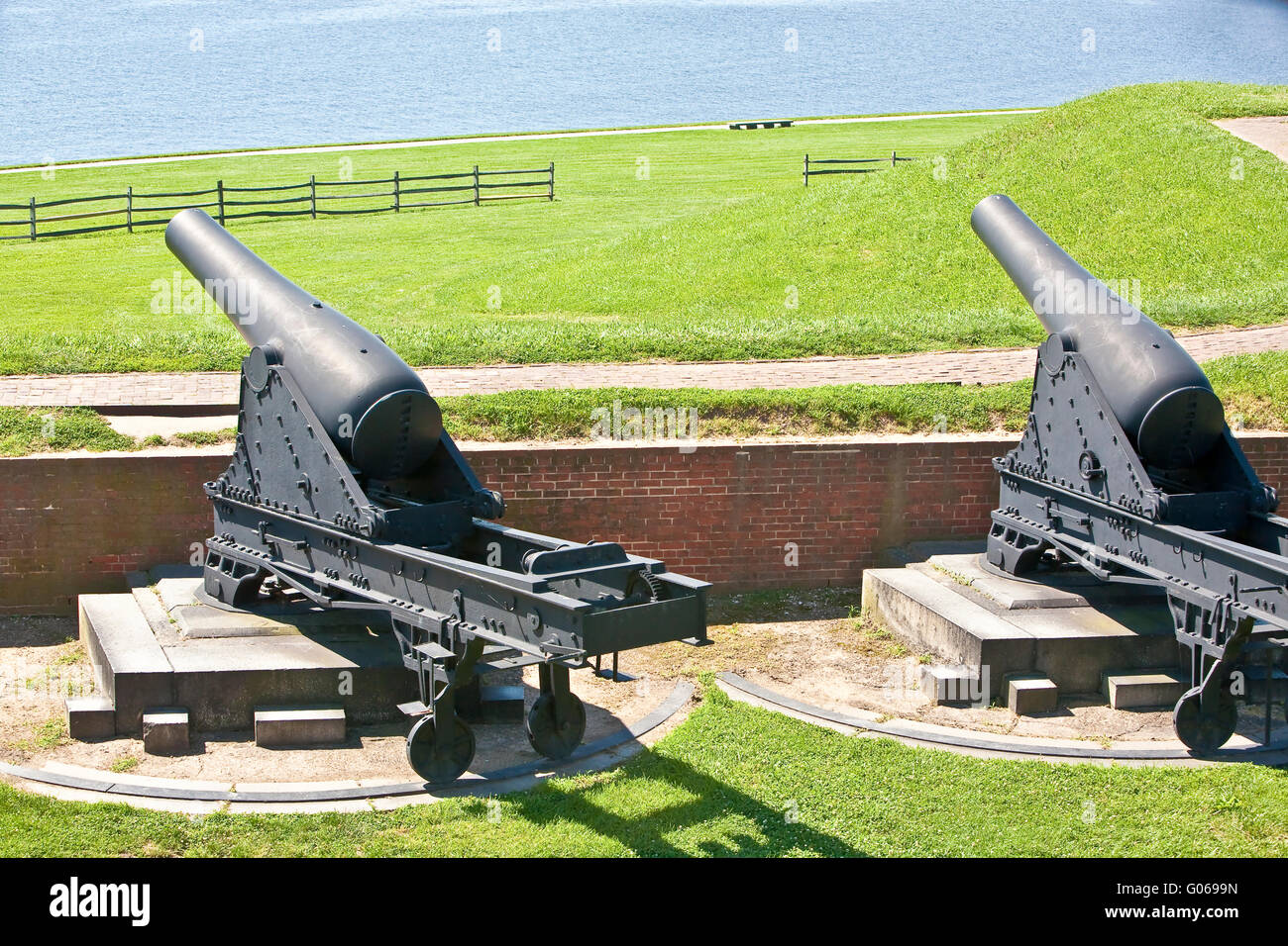Cannon from the War of 1812 at Ft. McHenry, MD US Stock Photo - Alamy
