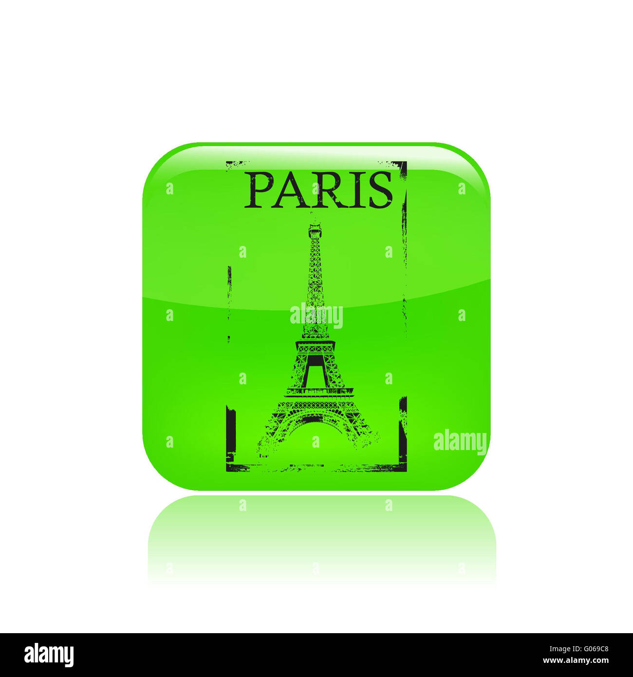 Vector illustration of isolated Paris icon Stock Photo - Alamy