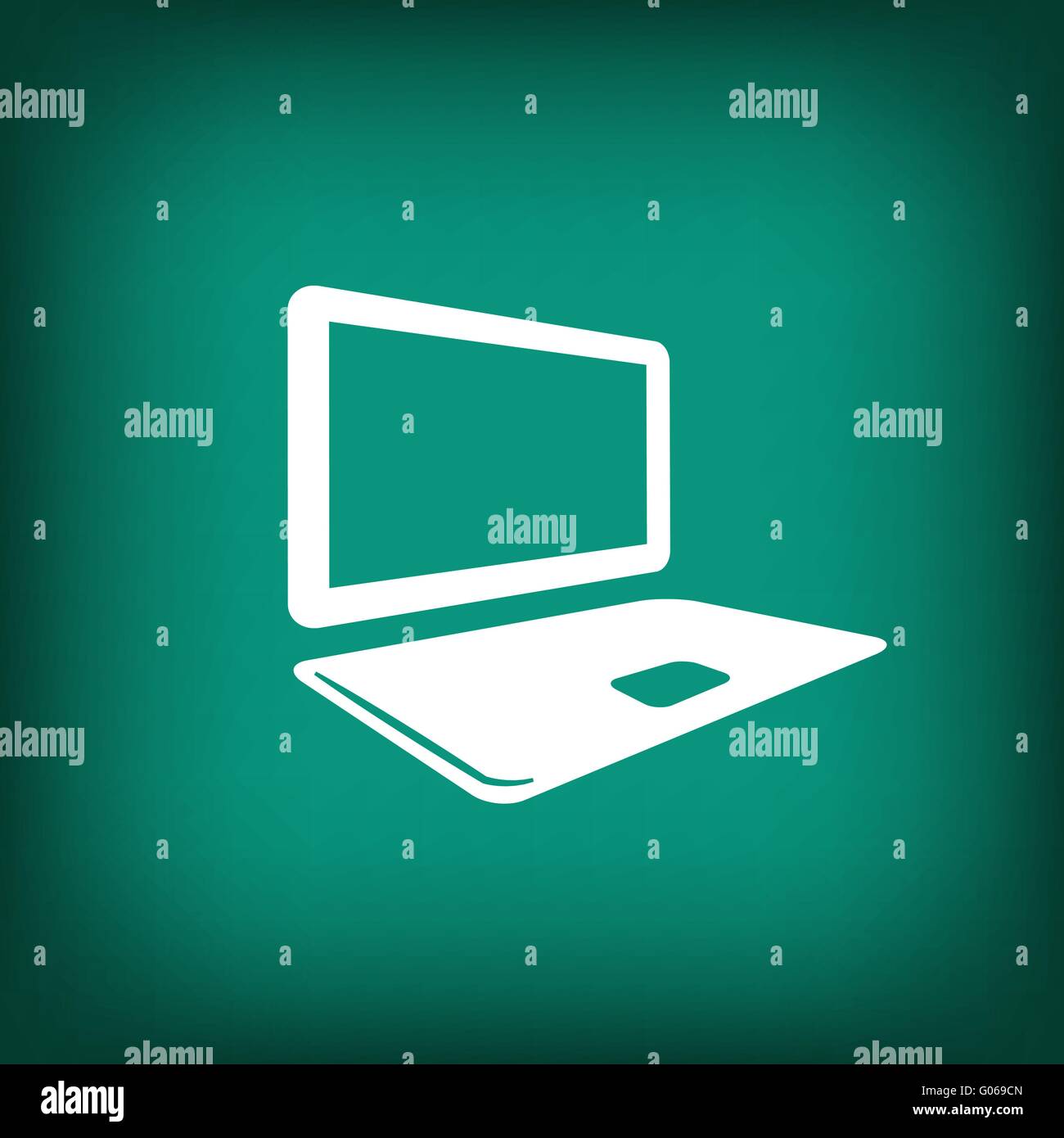 Pictograph of computer. Vector concept illustration for design. Eps 10 ...