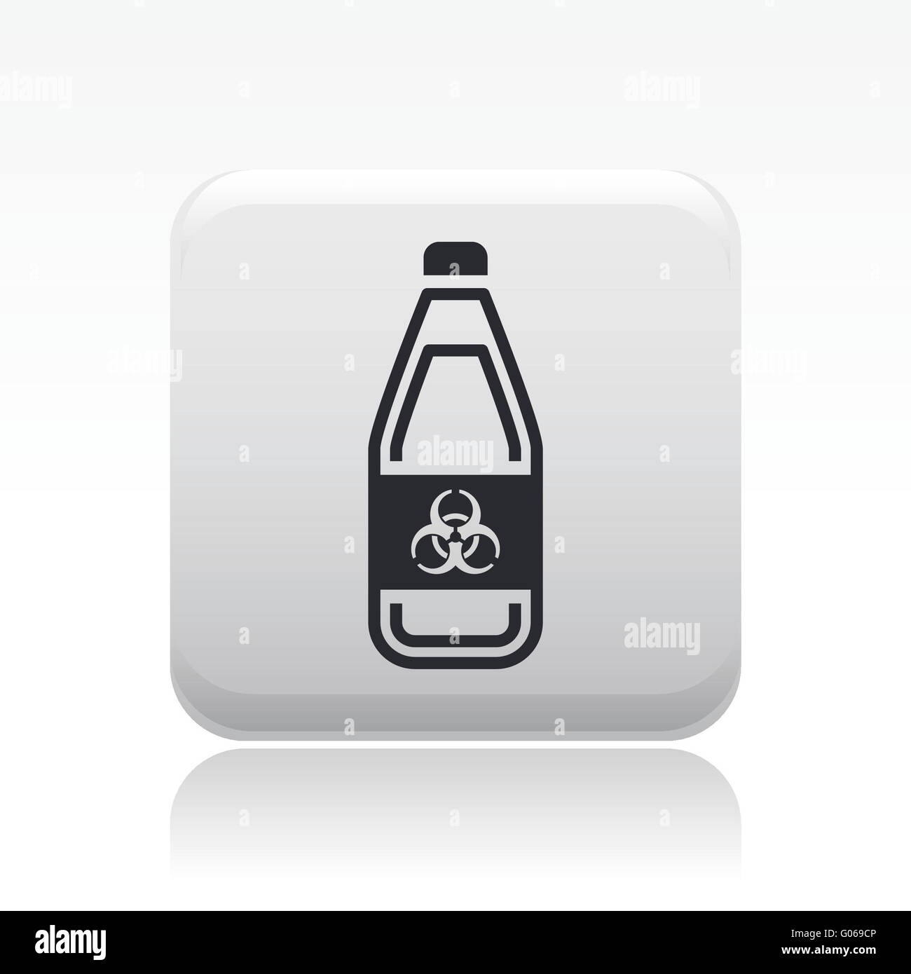 Vector illustration of single danger bottle icon Stock Photo - Alamy
