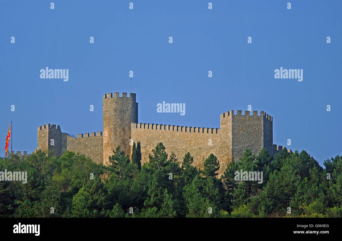 Samuel's Castle Fortress, (Ohrid Castle), Ohrid, Macedonia Stock Photo ...