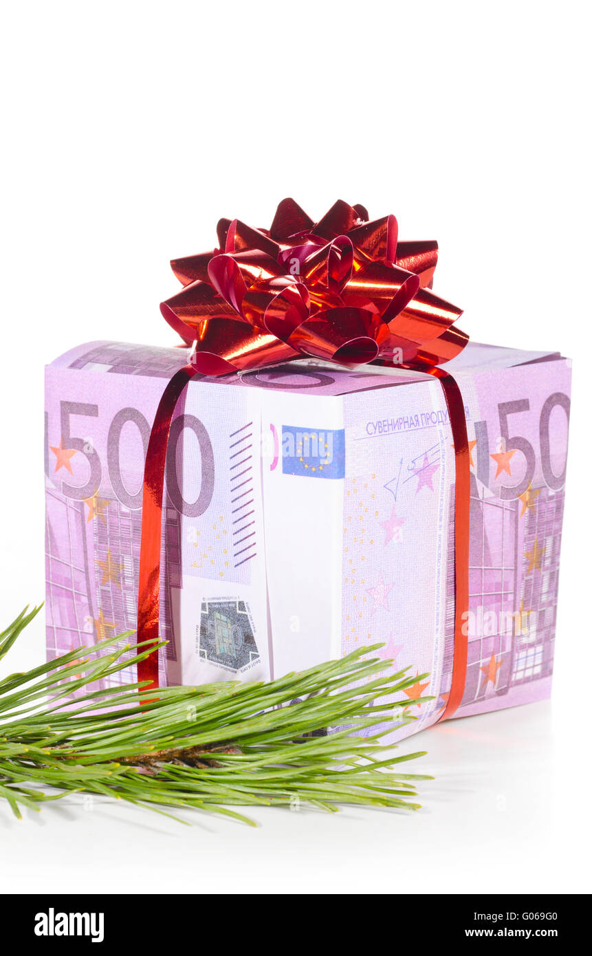 gift box made of euro Stock Photo - Alamy