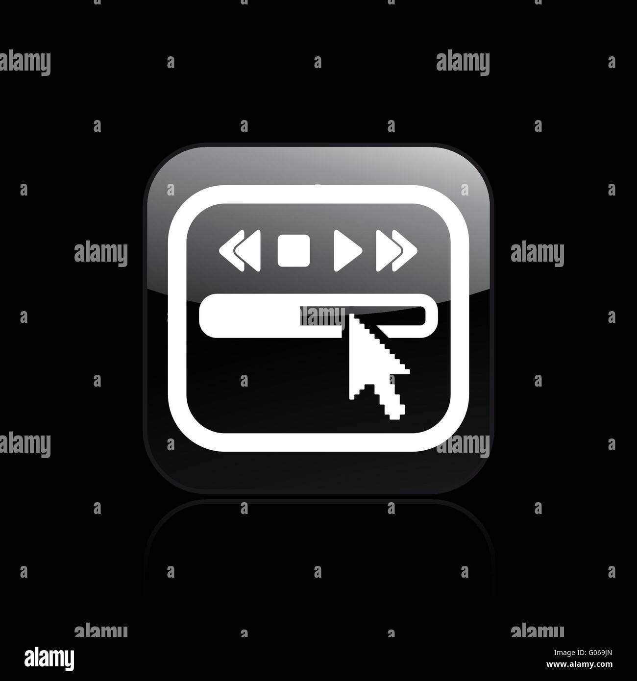 Vector illustration of single player icon Stock Photo - Alamy