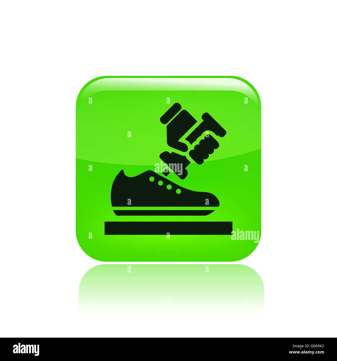 Vector illustration of single shoe repair icon Stock Photo - Alamy