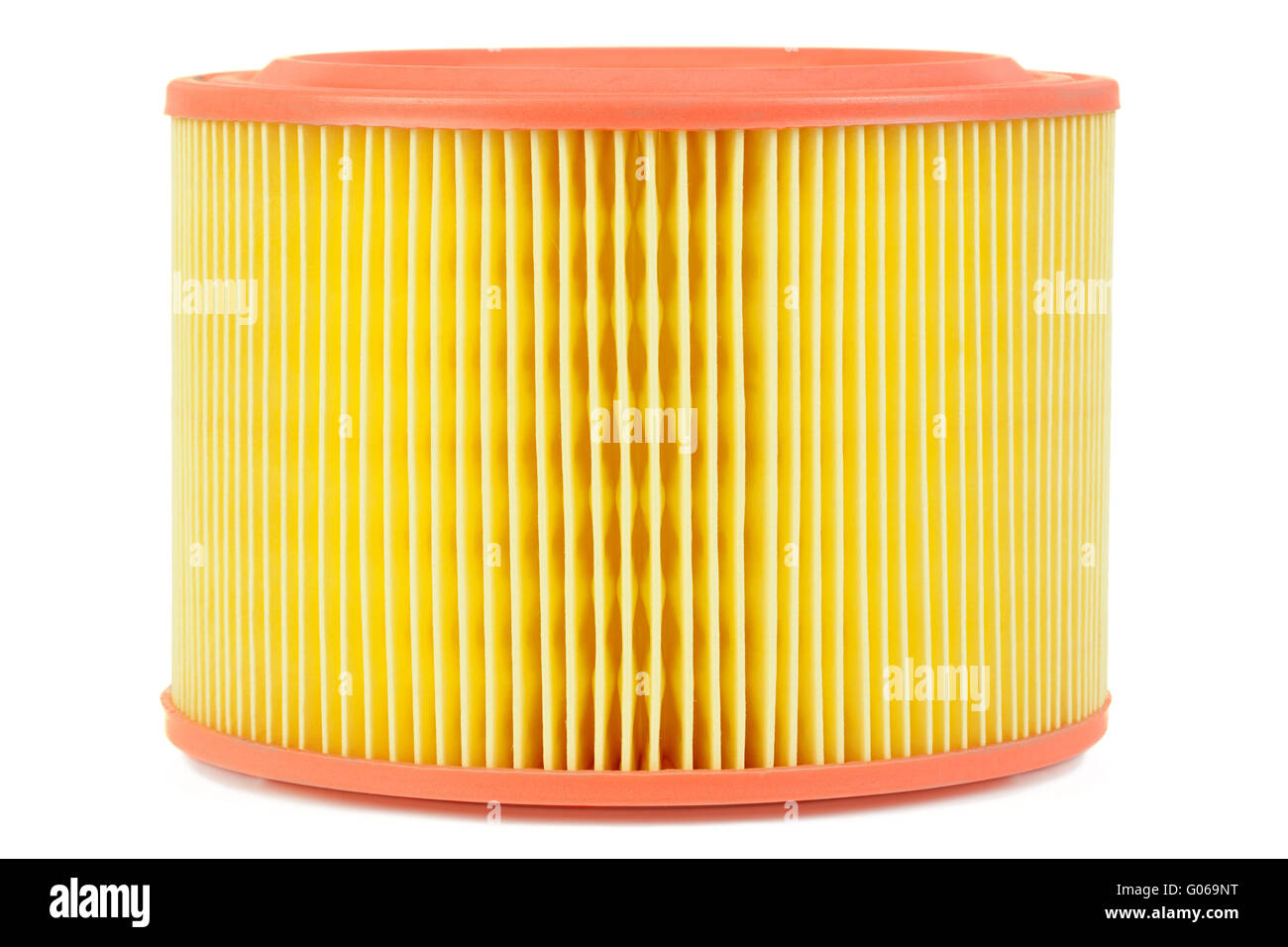 Auto air filter isolated on a white background Stock Photo - Alamy