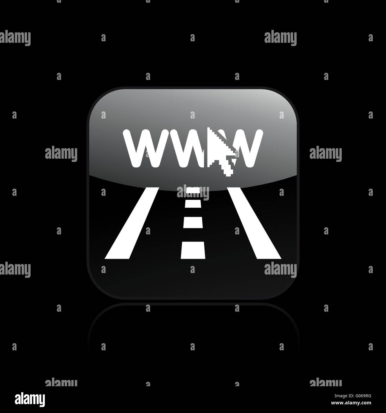Vector illustration of single car navigator icon Stock Photo - Alamy