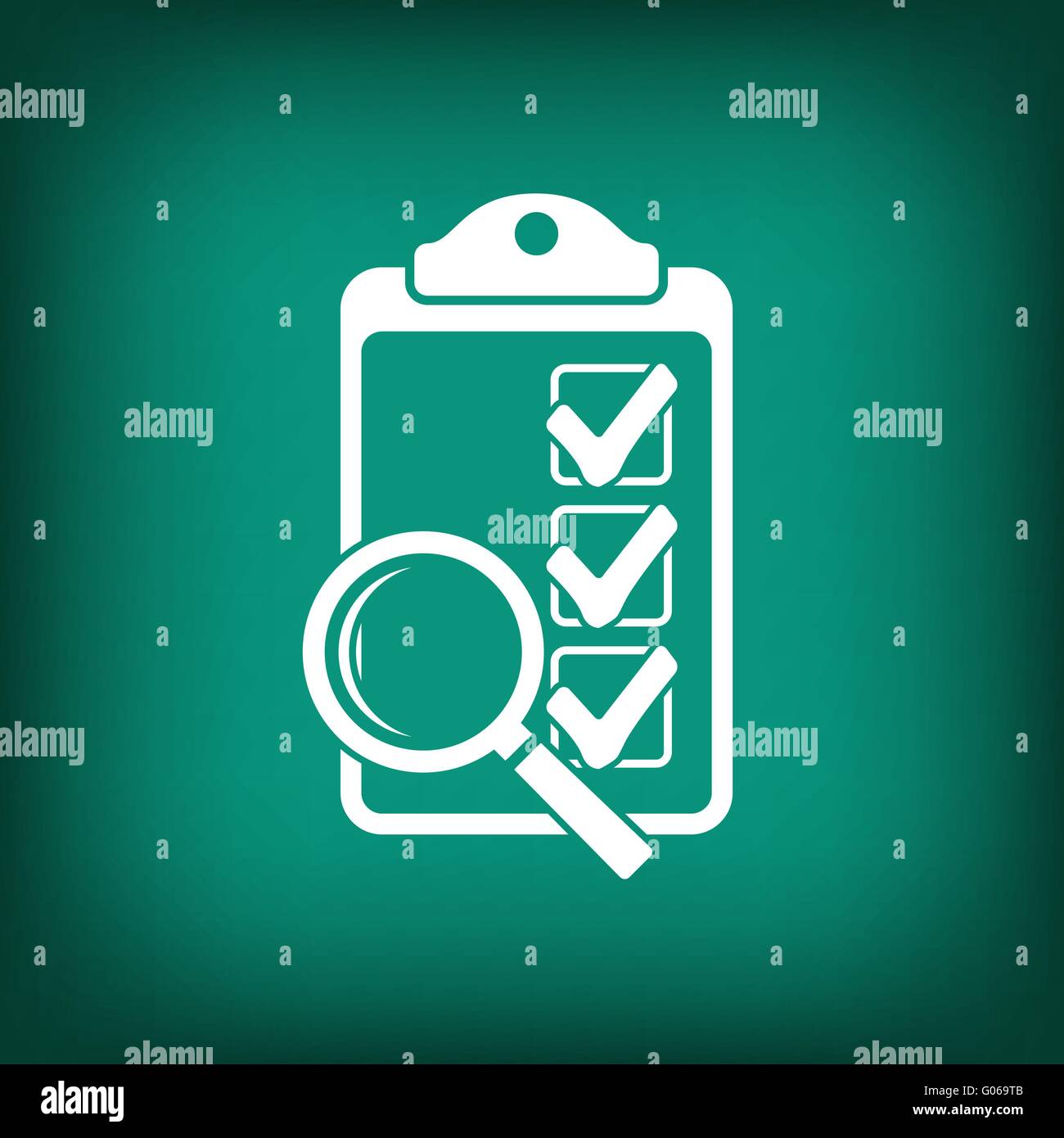 Pictograph of checklist. Vector concept illustration for design. Eps 10 ...
