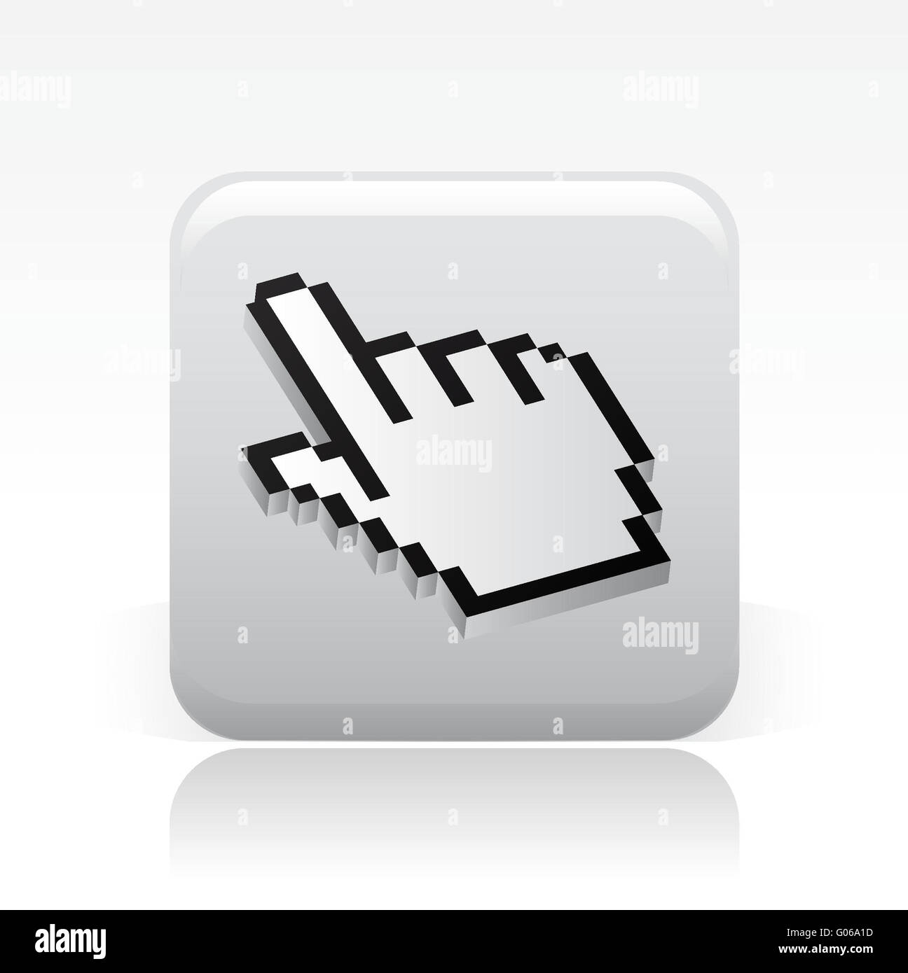 Vector illustration of single pointer mouse icon Stock Photo - Alamy