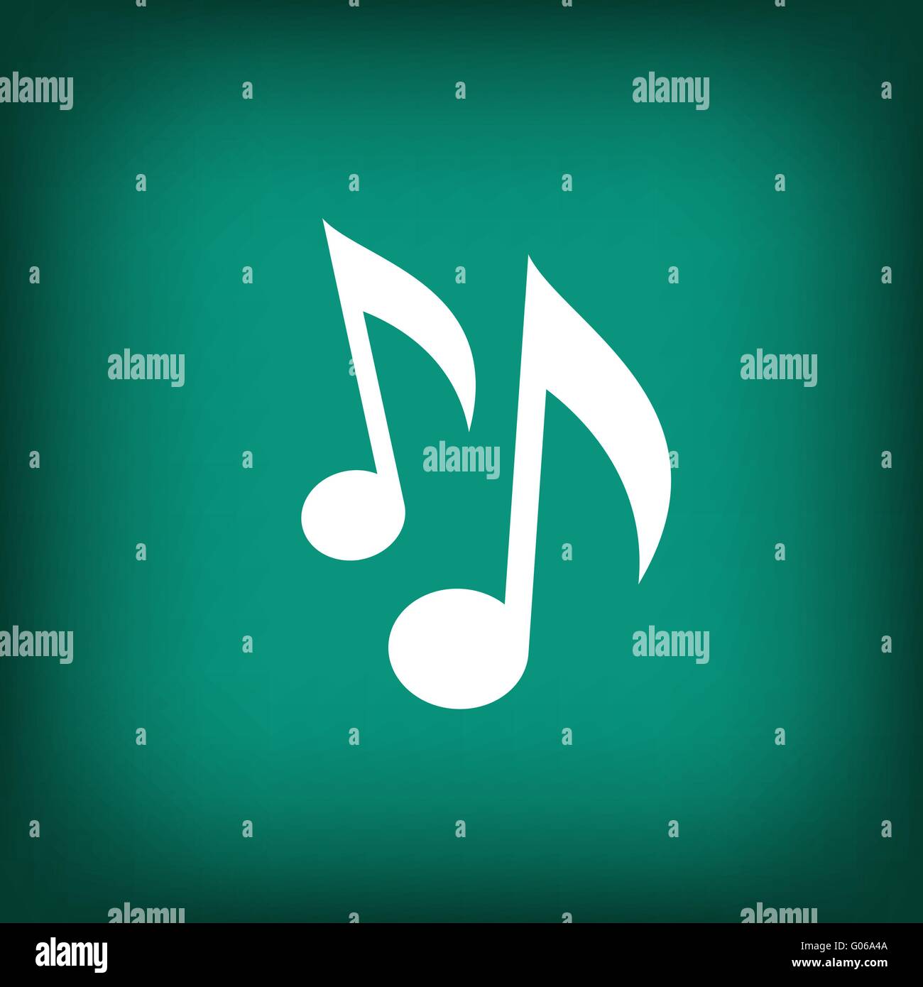 Pictograph of music note. Vector concept illustration for design. Eps ...