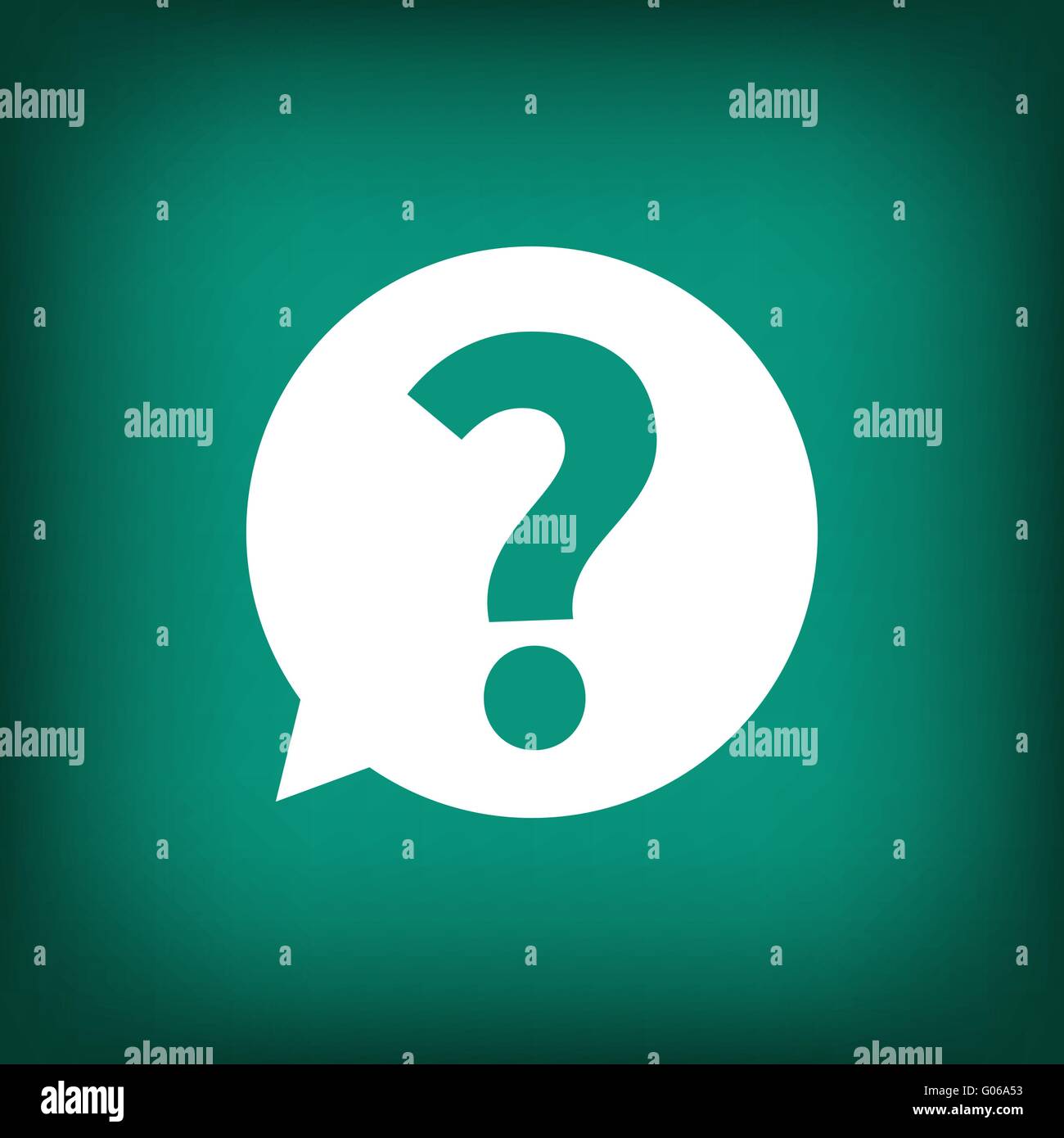Pictograph of question mark. Vector concept illustration for design ...