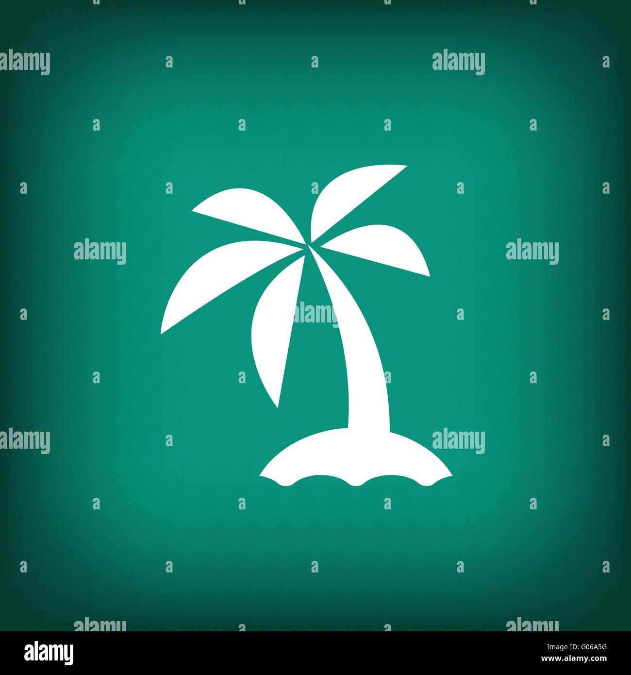 Pictograph of island. Vector concept illustration for design. Eps 10 ...