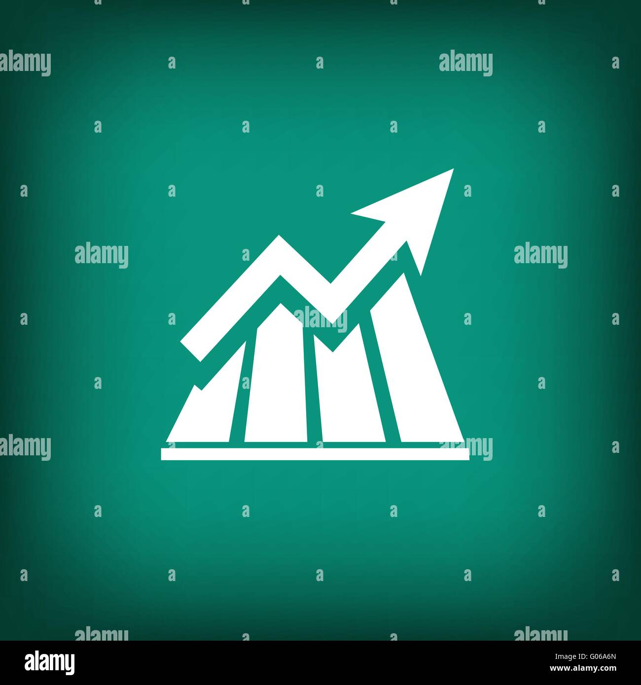 Pictograph of graph. Vector concept illustration for design. Eps 10 ...